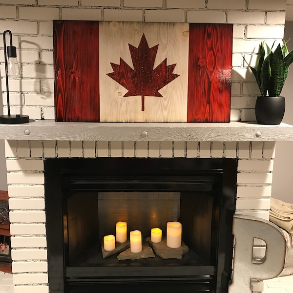 Canadian Rustic Flag - Etsy