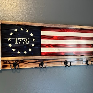 The Origianl Betsy Ross 1776 Coat/hat Rack 39" X 16" - Etsy