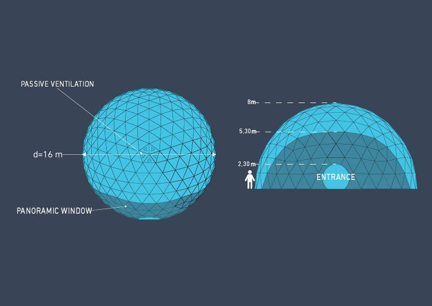 Geodome 16m Geodesic Dome Geodesic Home Glamping Dome - Etsy Canada