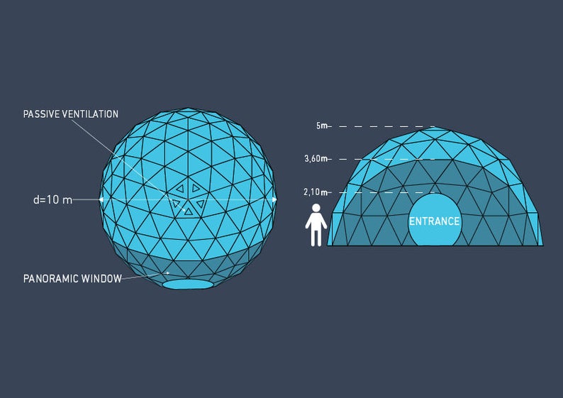 Geodome 9m, Geodesic Dome, Geodesic Home, Glamping, Dome Homes, Domes ...