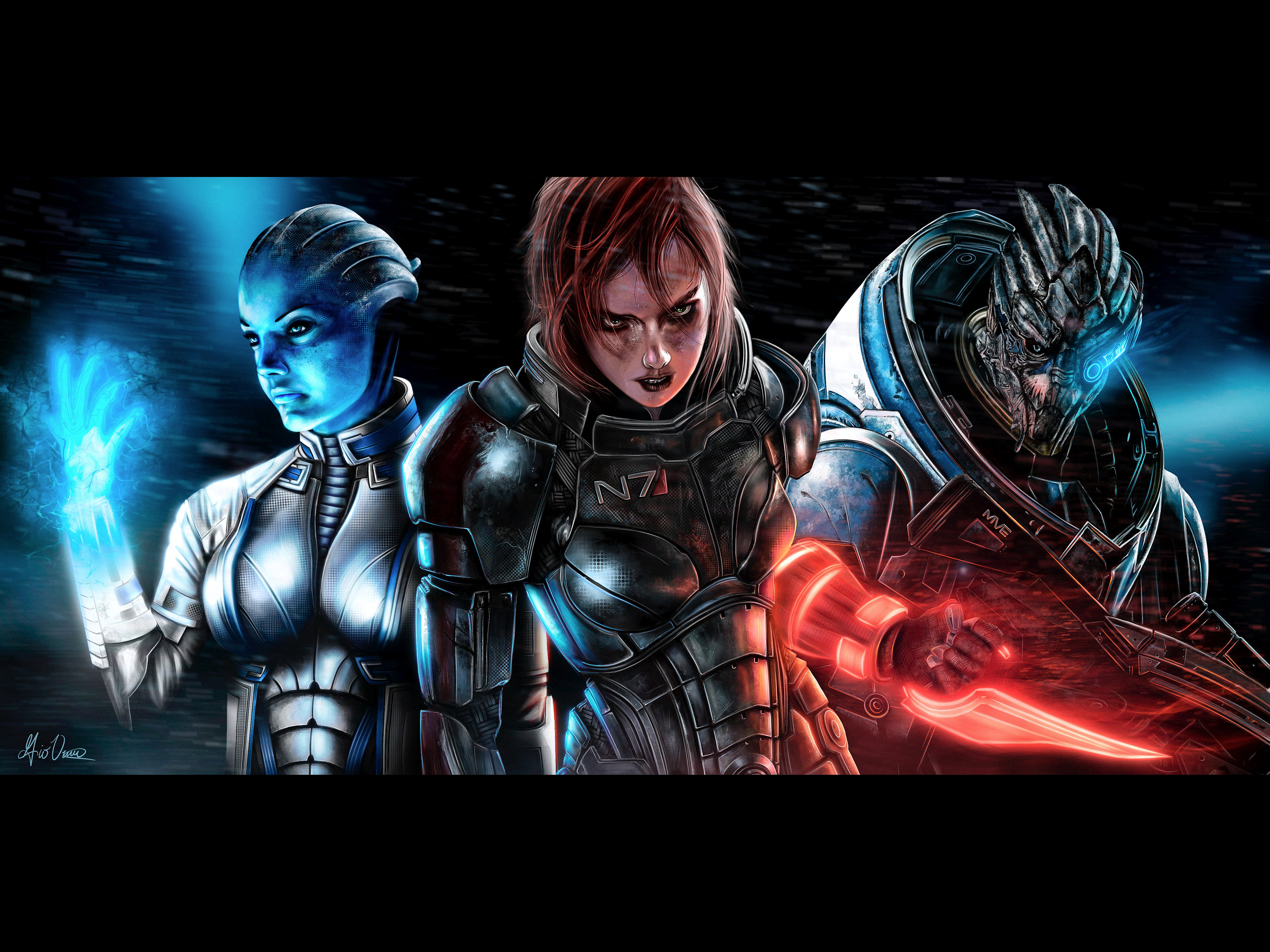 Mass Effect 3 Character Wallpaper
