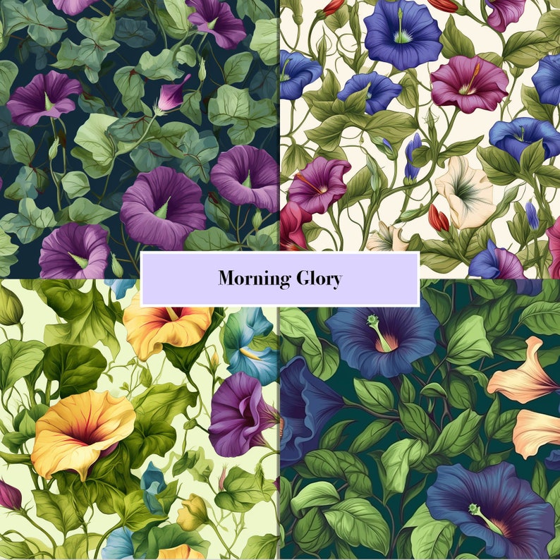 Flowers Digital Paper Digital Download Flowers Seamless Pattern Floral Tile Floral Prints