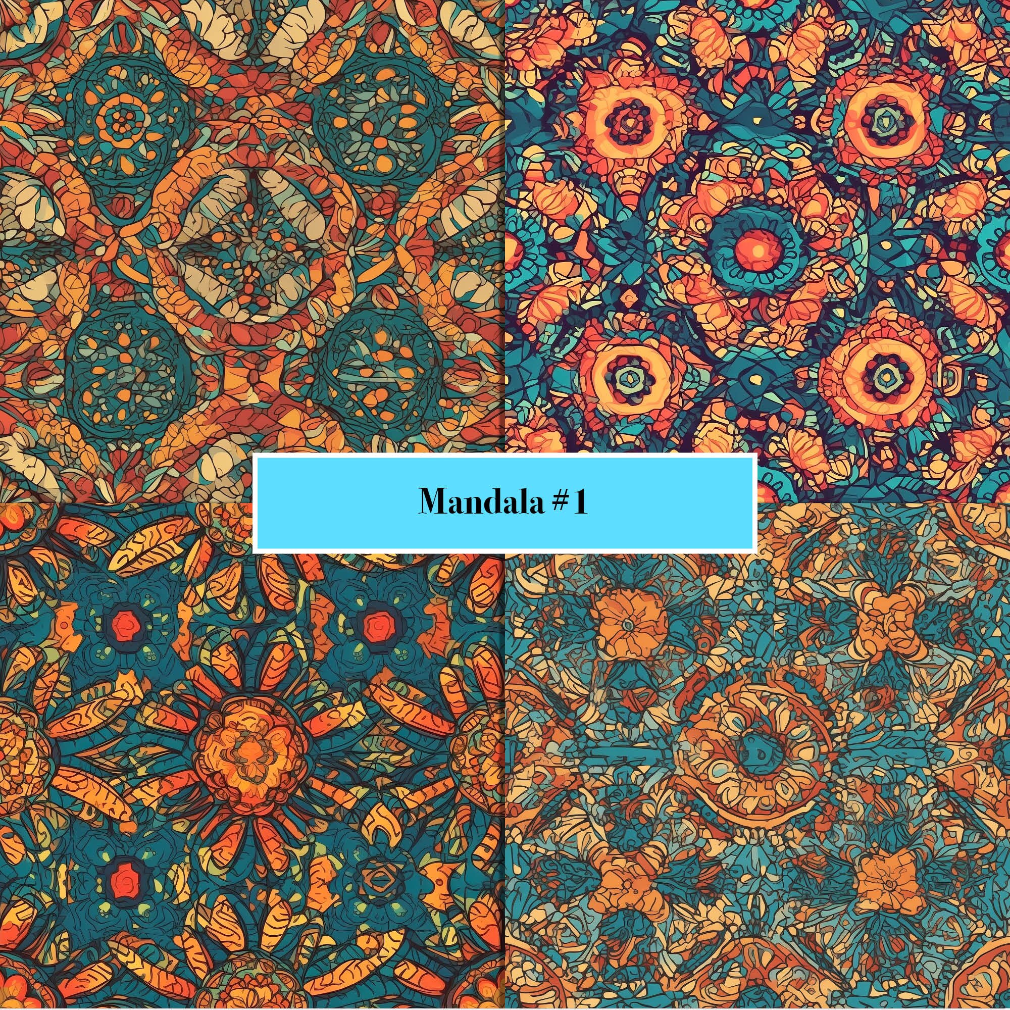 Design Digital Paper, Digital Download, Seamless Pattern, Boho Pattern ...