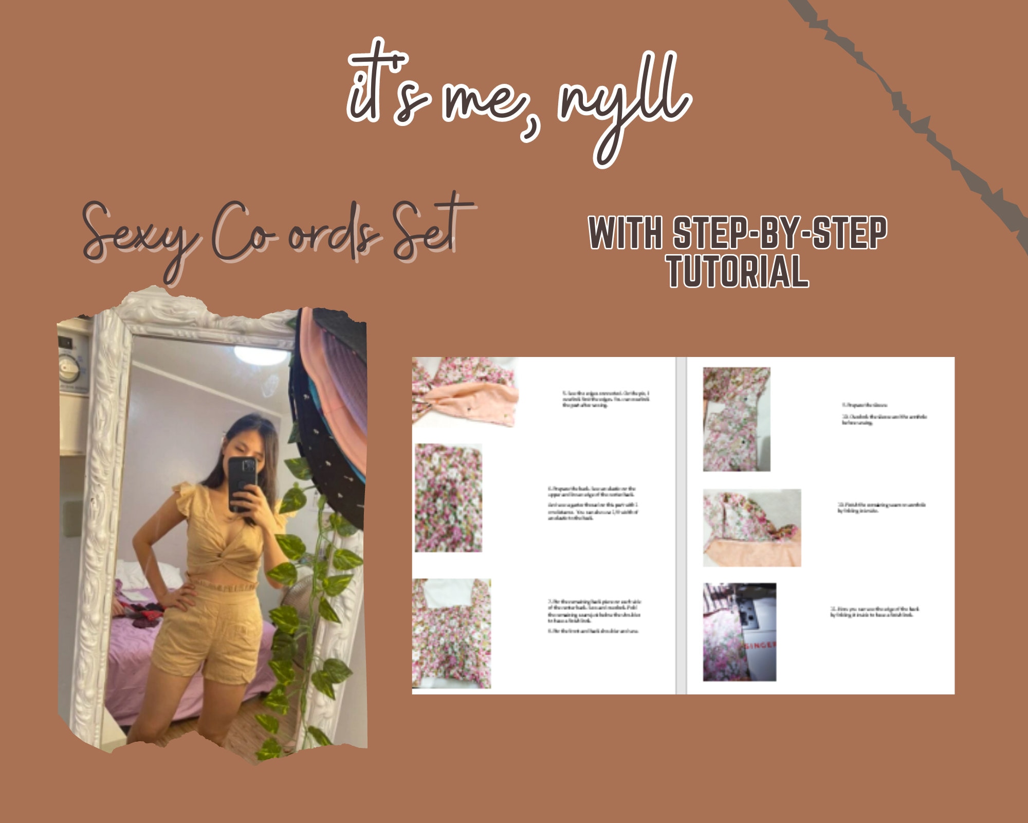 Terno Set Sewing Pattern Twist Front Top and Paper Bag Waist Shorts PDF ...