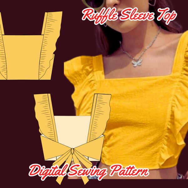 Tie Back Top Pattern - Etsy