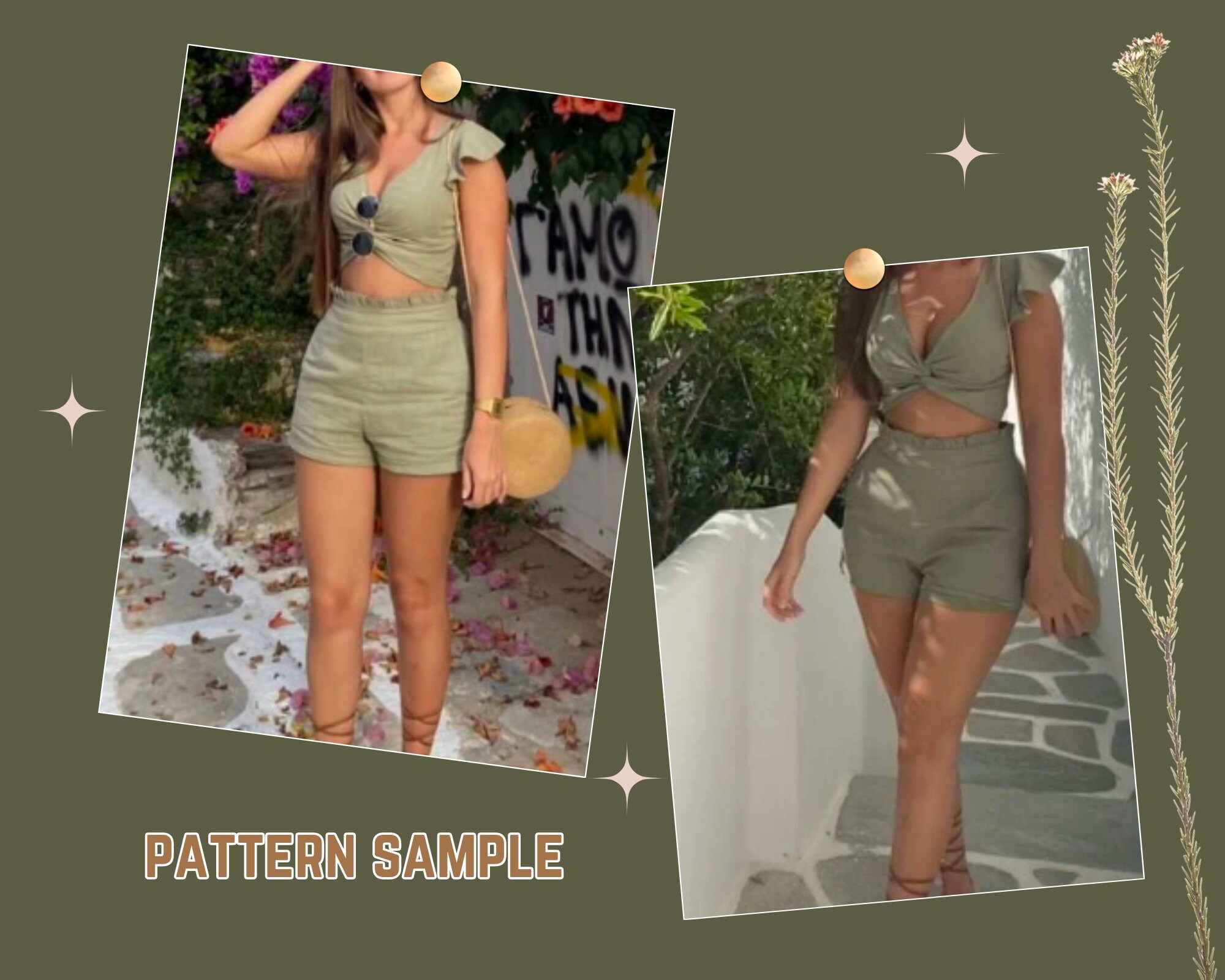 Terno Set, Peplum Top, and Dress Sewing Pattern Teen Fashion PDF 6 ...
