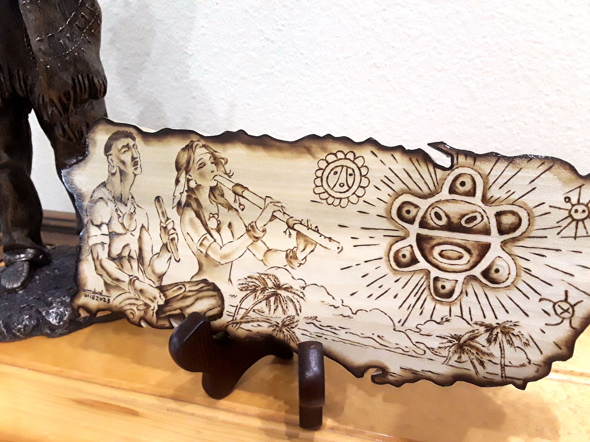 Taino Wall Art Taino Pride Puerto Rico Sol Taino Taino Artist - Etsy