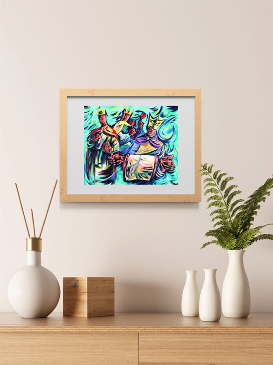 Ritmo Real by Obed Gomez Art Print Three Wise Men Three Kings Art Reyes ...