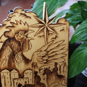 Cantar En Belén Pyrography on Wood Reyes Magos Puerto Rico Three Kings ...