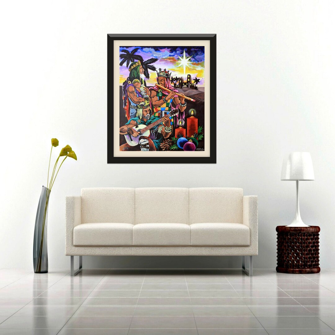 Puerto Rico Wall Art Three Kings Day Art Arte De Los Reyes Magos the ...