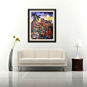Puerto Rico Wall Art Three Kings Day Art Arte De Los Reyes Magos the ...