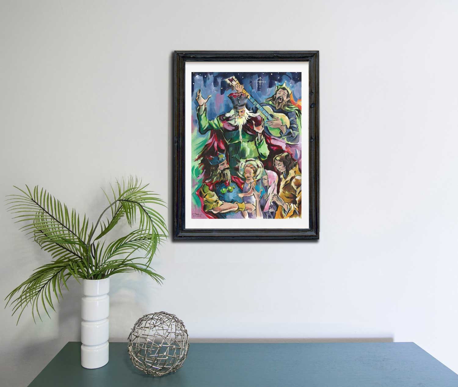 Puerto Rico Art Reyes Magos Los Tres Reyes El Nacimiento Dia | Etsy