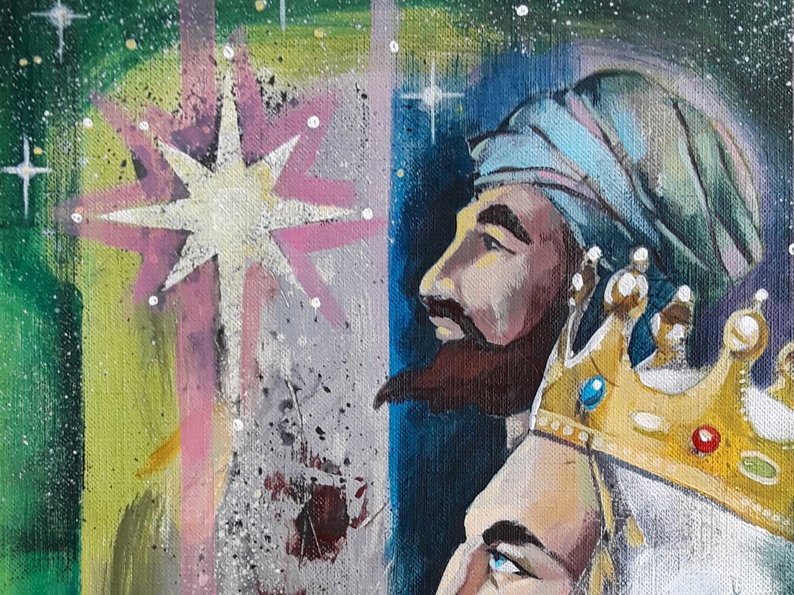 Three Wise Men Art Print Three Kings Art Gift Arte Reyes Magos - Etsy