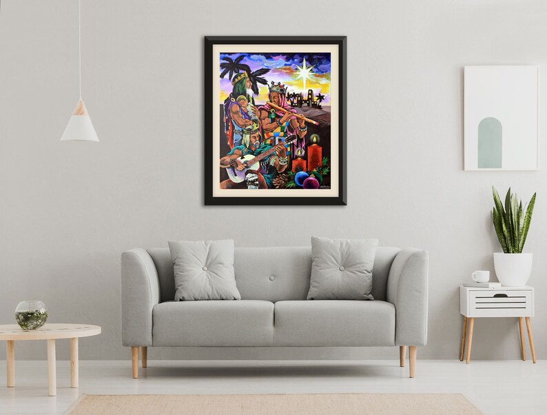 Puerto Rico Wall Art Three Kings Day Art Arte De Los Reyes - Etsy