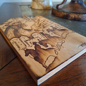 Cantar En Belén Pyrography on Wood Reyes Magos Puerto Rico Three Kings ...