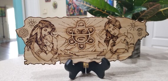 Map of Puerto Rico Taino Art Puerto Rico Wall Art Boricua | Etsy