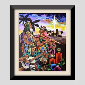 Reyes Magos Three Wise Men Puerto Rico Art Three Kings Art Nativity ...