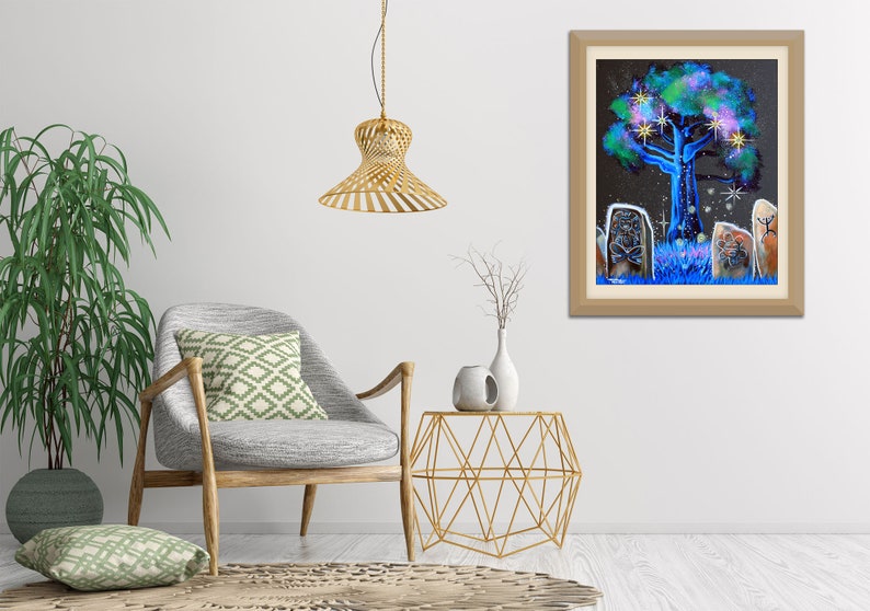 Taino Tree of Life Large Giclee Print on Canvas or Paper by | Etsy