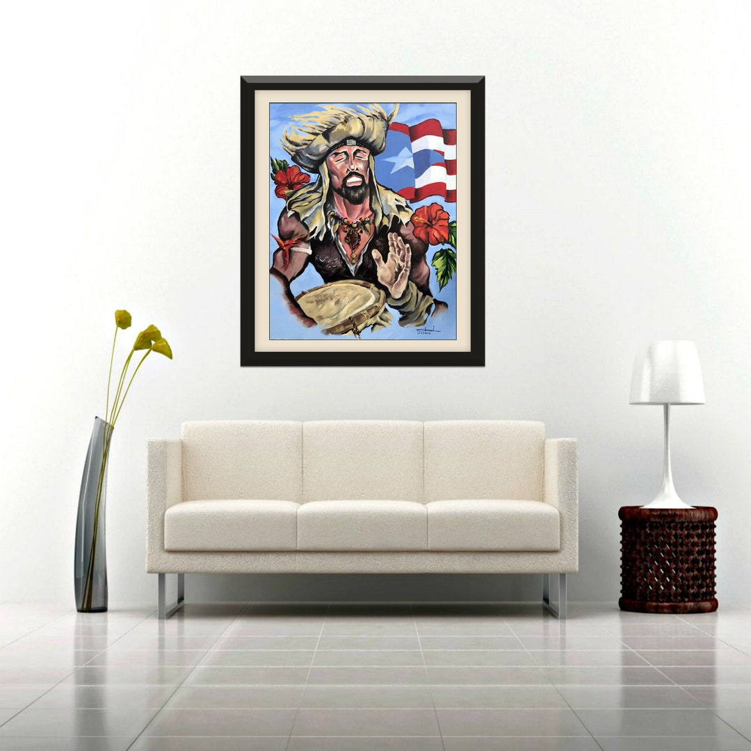 Puerto Rican Art Puerto Rican Print Latino Artist Taino Symbols Taino ...