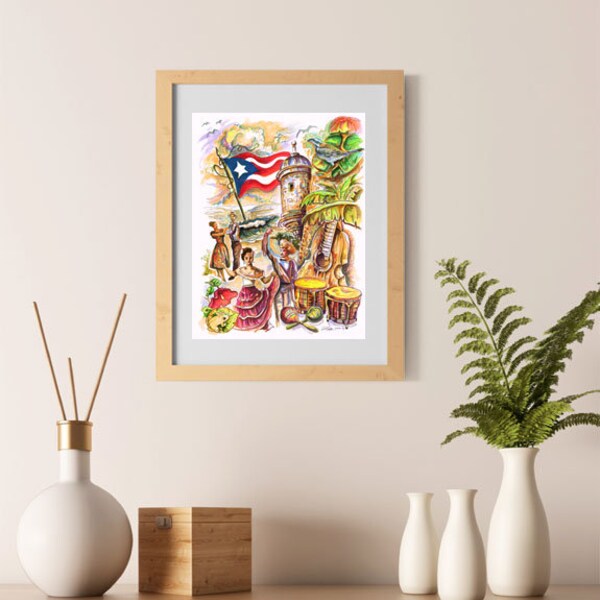 Puerto Rico Art Print - Etsy
