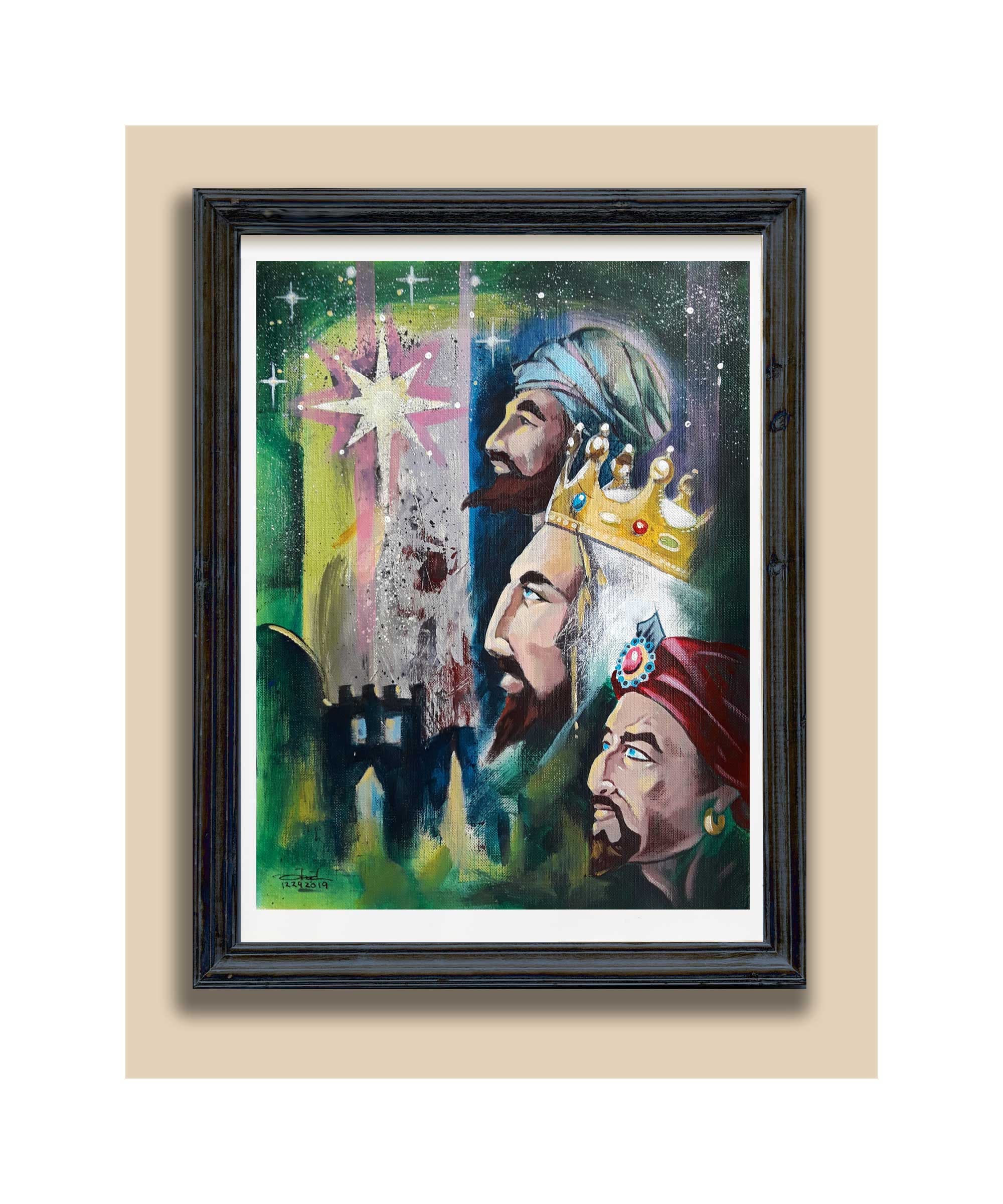 Three Wise Men Art Print Three Kings Art Gift Arte Reyes Magos - Etsy