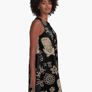 Taino Tribute A-line Dress Taino Symbols Sol Taino Atabey Sol De Utuado ...