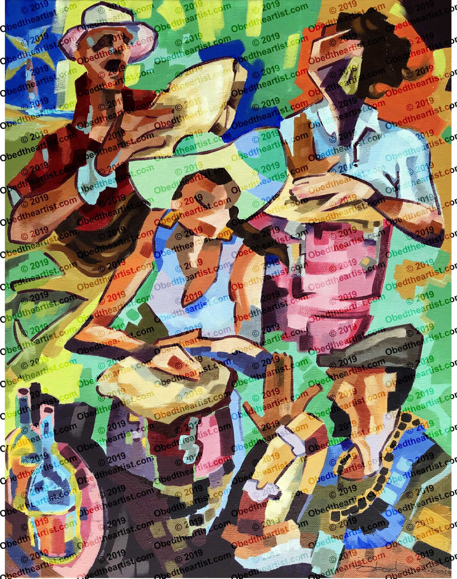 Puerto Rico Wall Art Colorful Art Caribbean Art Latina Art - Etsy