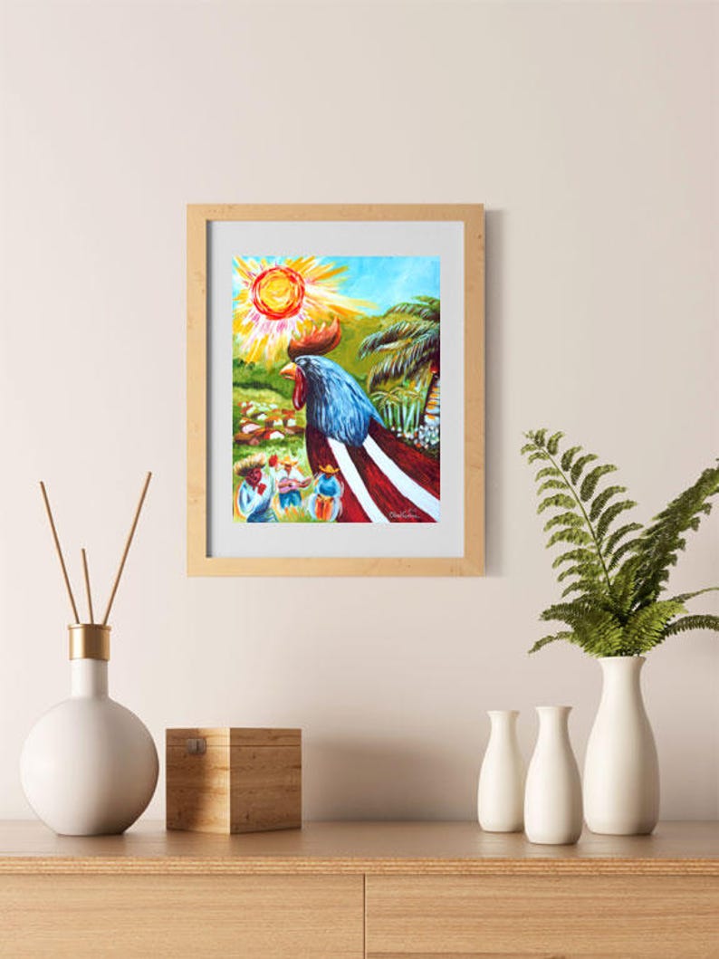 Puerto Rico Art Puerto Rico Wall Art Puerto Rican Artist El - Etsy