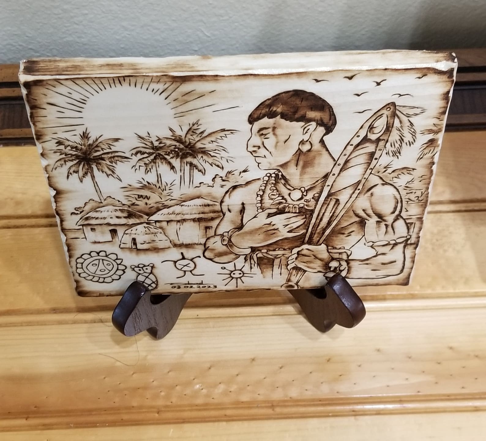Taino Art Taino Wall Art Arawak Wood Burning Artesania - Etsy