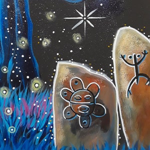 Taino Tree of Life Large Giclee Print on Canvas or Paper by Obed Gomez ...