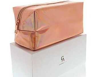 Rose Gold Makeup Bag - Etsy