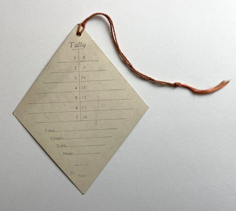 Vintage Bridge Tally Card Lady W/ Flowers Pink Gold 4.5 X 4 Inches - Etsy