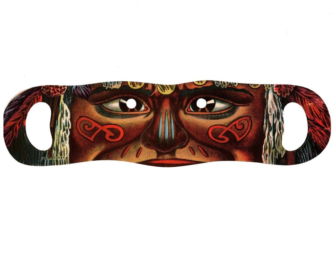 Antique Vintage Die Cut Paper Halloween Eye Mask Unique Collectible - Etsy