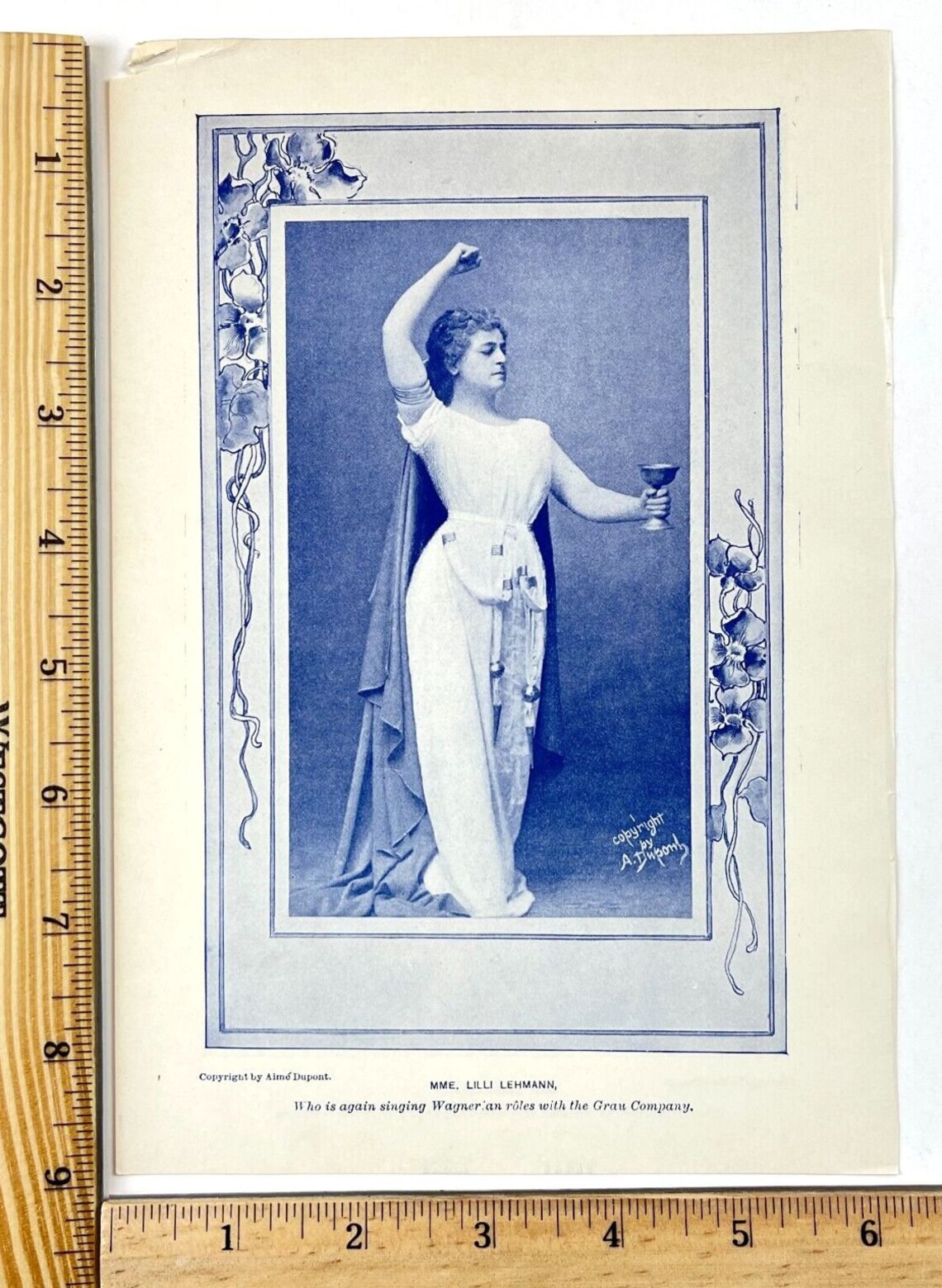 Vintage Victorian Book Page Print of Bell Époque Era Opera Singers Emma ...