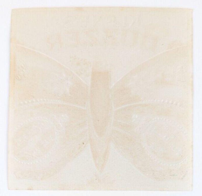 1920 Klene's Buzzer Butterfly Cigar Label Embossed Gold Foil Antique 4. ...