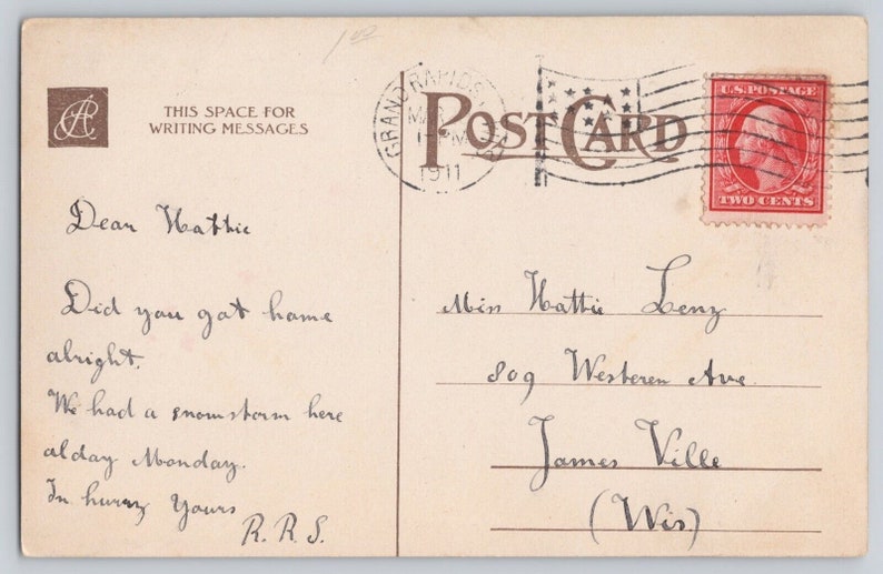 1911 Victorian Lady Postcard Hat & Flowers Archie Gunn Series Posted - Etsy