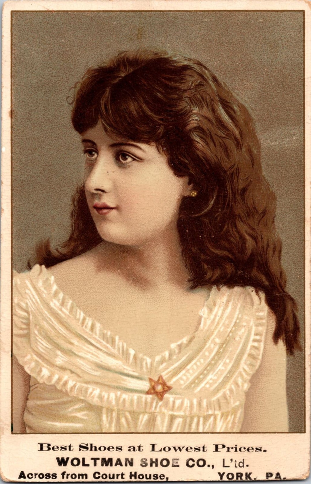 1890s Woltman Shoe Co Large Vintage Victorian Trade Card York, PA - Etsy