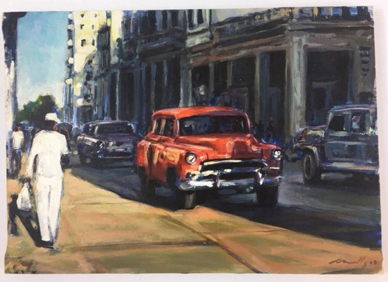 Original Impressionist Style Cuban Oil Painting on Canvas - Etsy