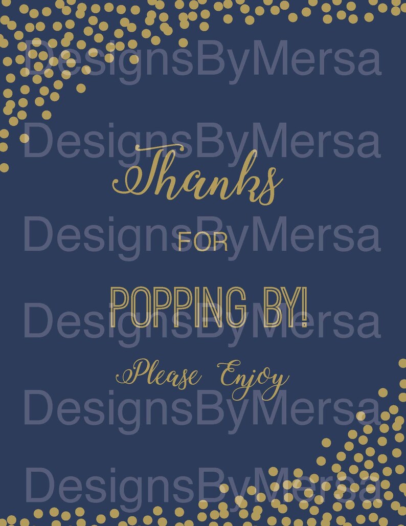 Popcorn Party Favor Wedding Sign - Etsy