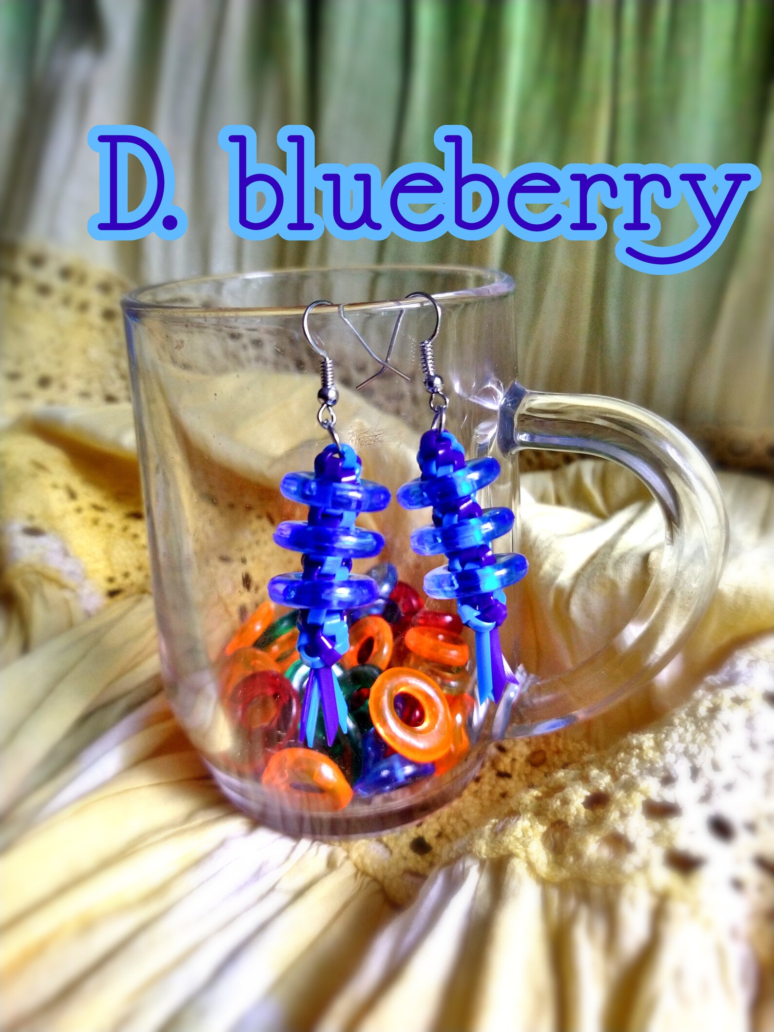 Colorful Rexlace Plastic Lace Lanyard Earrings: Fruity Tooty Loopies - Etsy