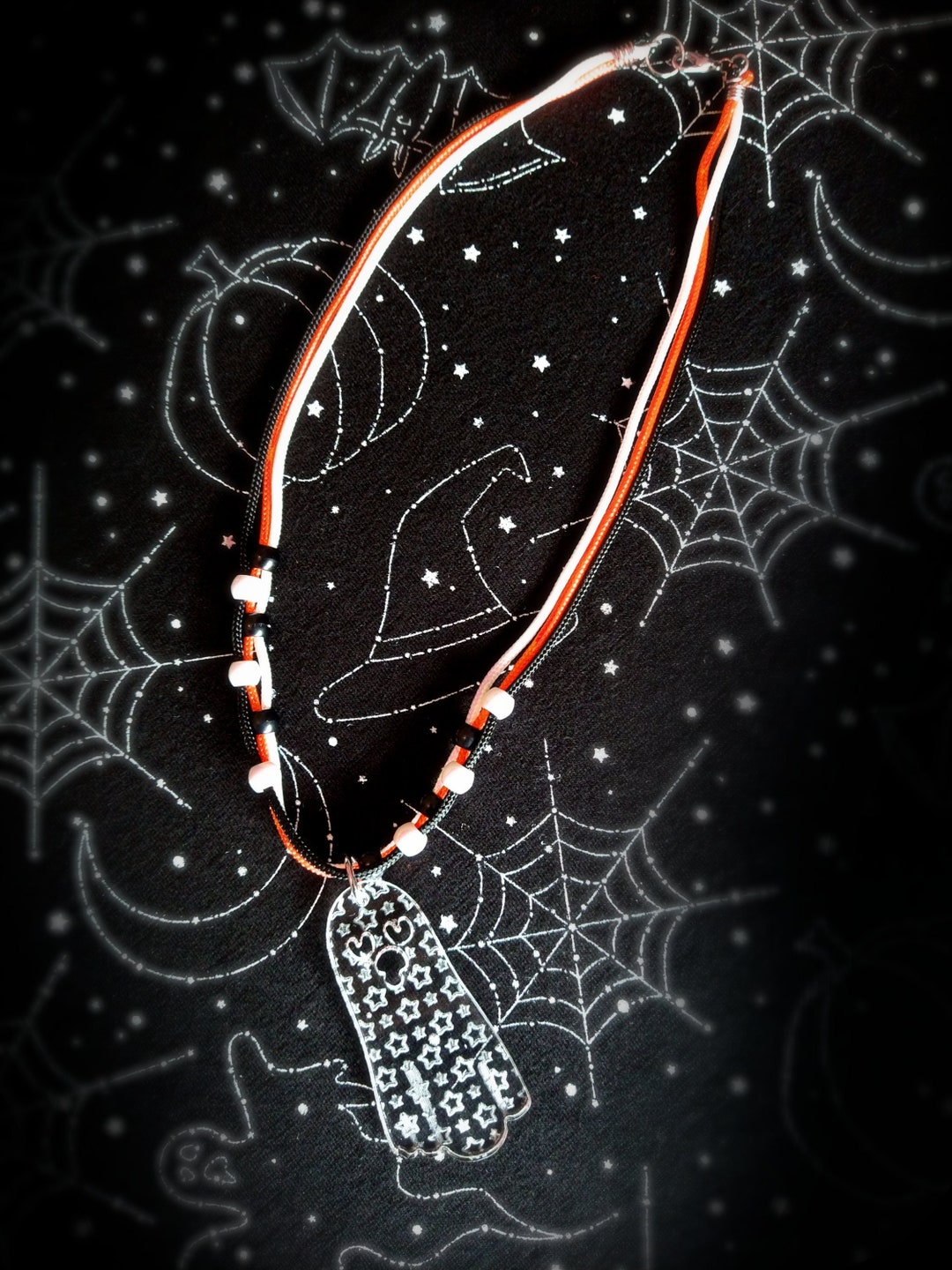 Laser-cut and Etched Clear Acrylic Pendant Necklace Starry - Etsy