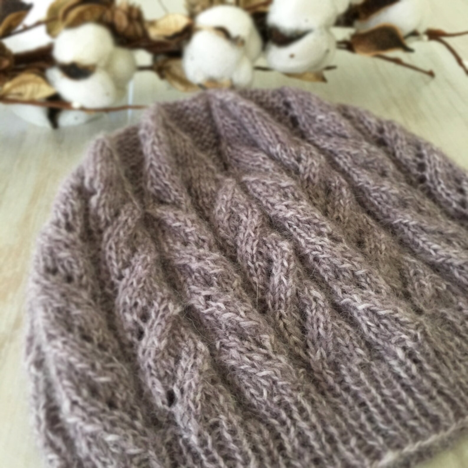 Lace Beanie KNITTING PATTERN PDF Download Hat Knit Pattern - Etsy
