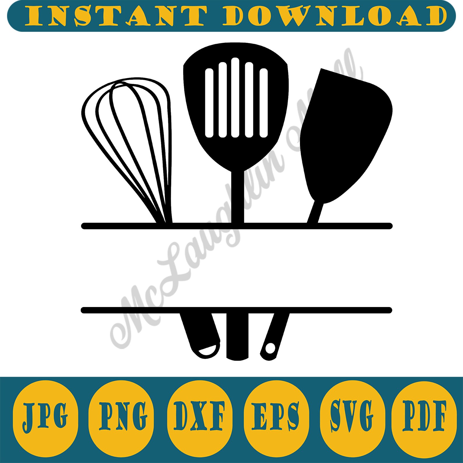 Kitchen Utensils Svg Baking Cut File Svg For Bakers Cut Etsy