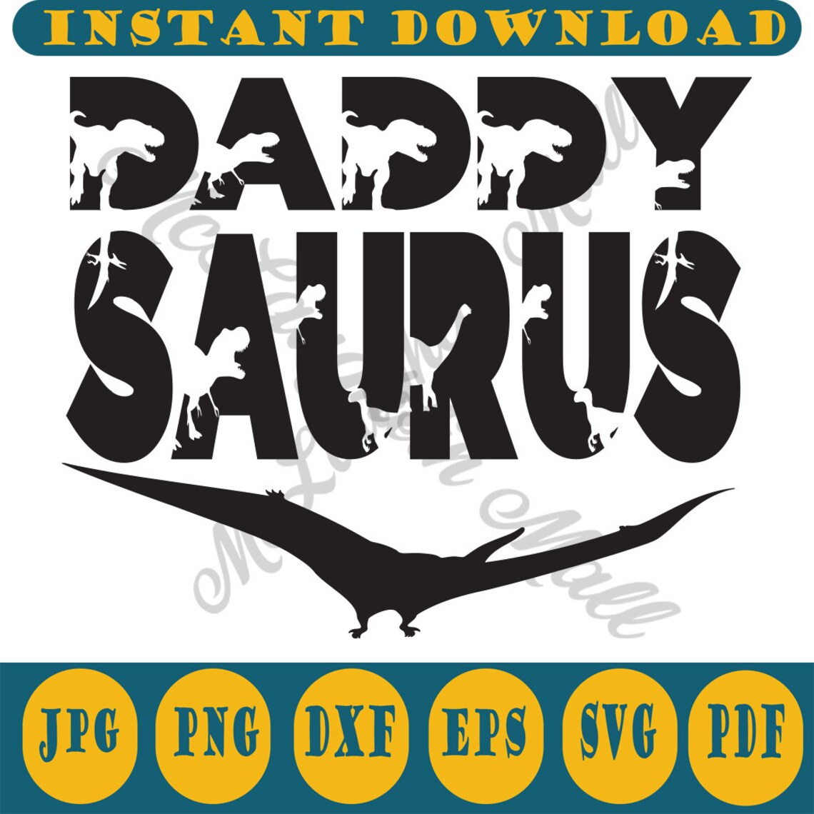 DaddySaurus SVG DaddySaurus Cut File Cut File For Dad | Etsy