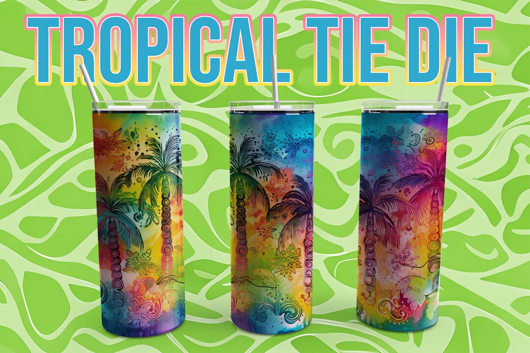 Slim Tumbler Tropical Tumber Do It Yourself PNG 20 Oz Tumbler Wrap - Etsy