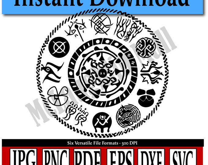 Norse Pagan Ren Faire Viking Rune SVG in Multiple Formats With Instant ...