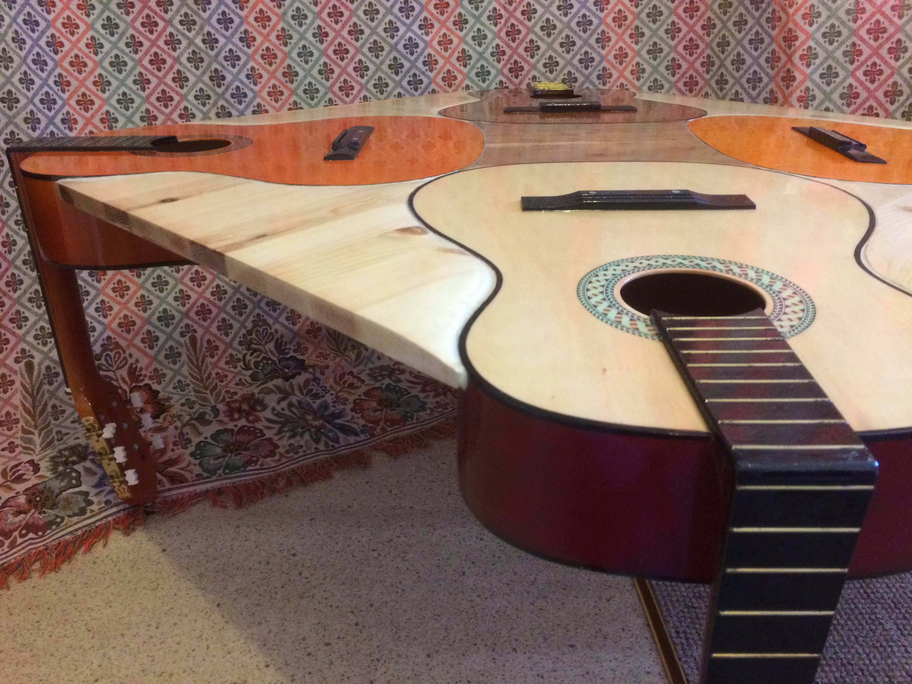 Guitar Table guitable the natural Model, Coffee Table. Perfect for Your ...