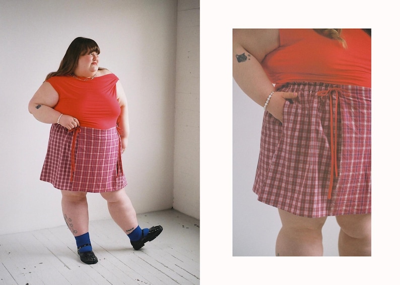 Nico Skirt and Skort PDF Sewing Pattern: Adjustable and Size Inclusive ...