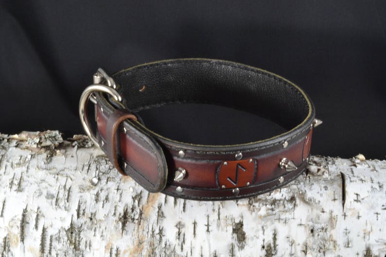 4. Viking Rune Collar W/ Spikes - Etsy
