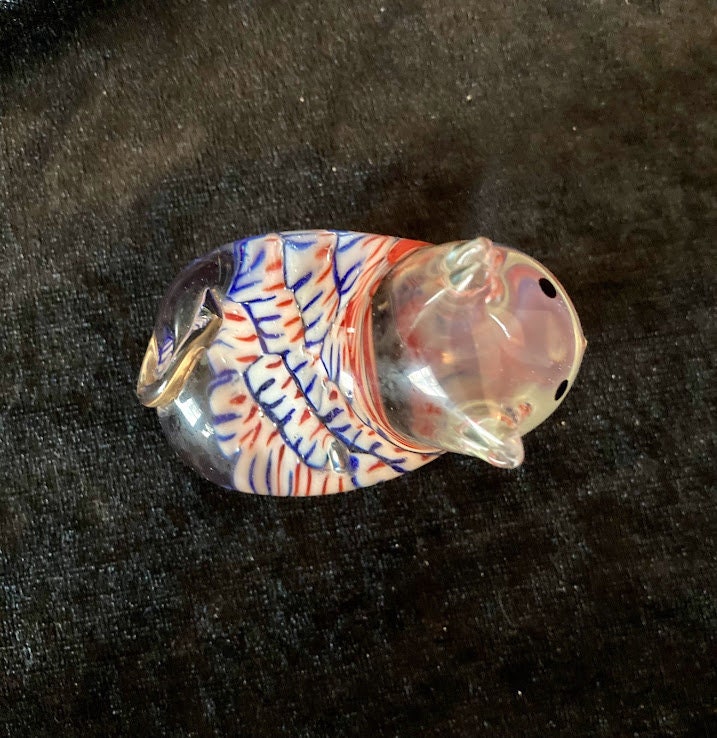 Glass Cat Paperweight With Colors Inside - Etsy